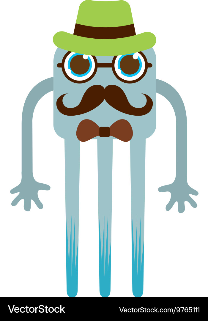 Monster cartoon hipster style isolated icon design