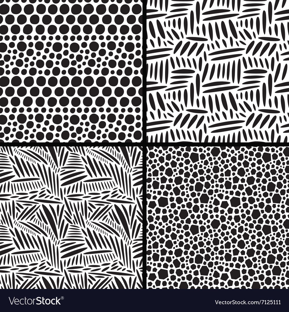 Seamless backgrounds set Royalty Free Vector Image