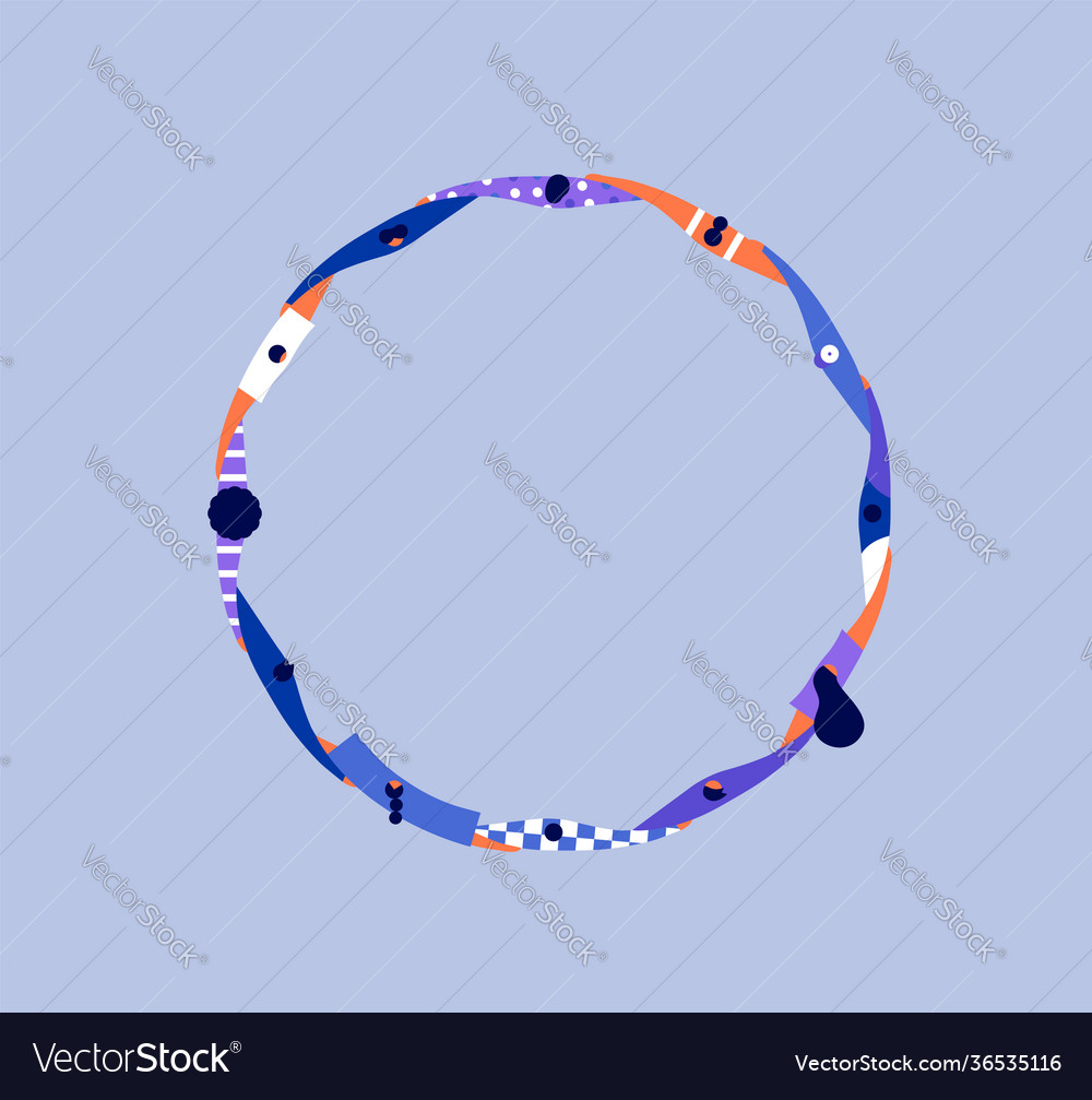 Circle friends modern flat cartoon hug together Vector Image Circle friends modern flat cartoon hug together Vector Image