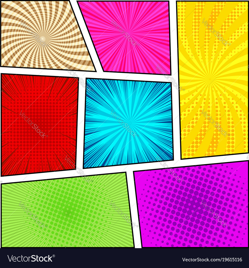 Comic book background Royalty Free Vector Image