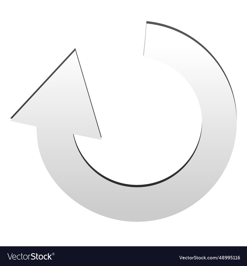Rotate arrow Royalty Free Vector Image - VectorStock Rotate arrow Royalty Free Vector Image - VectorStock