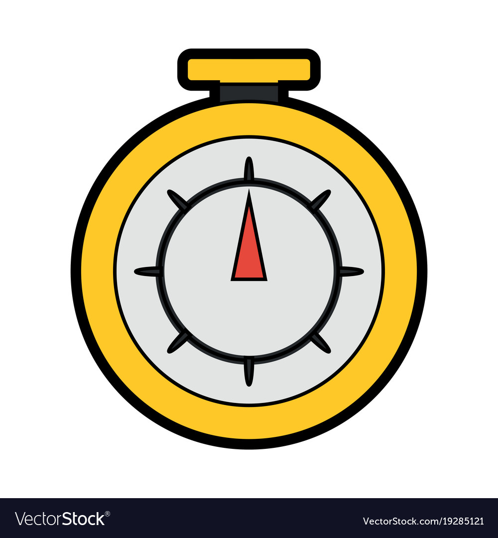 Chronometer device icon Royalty Free Vector Image