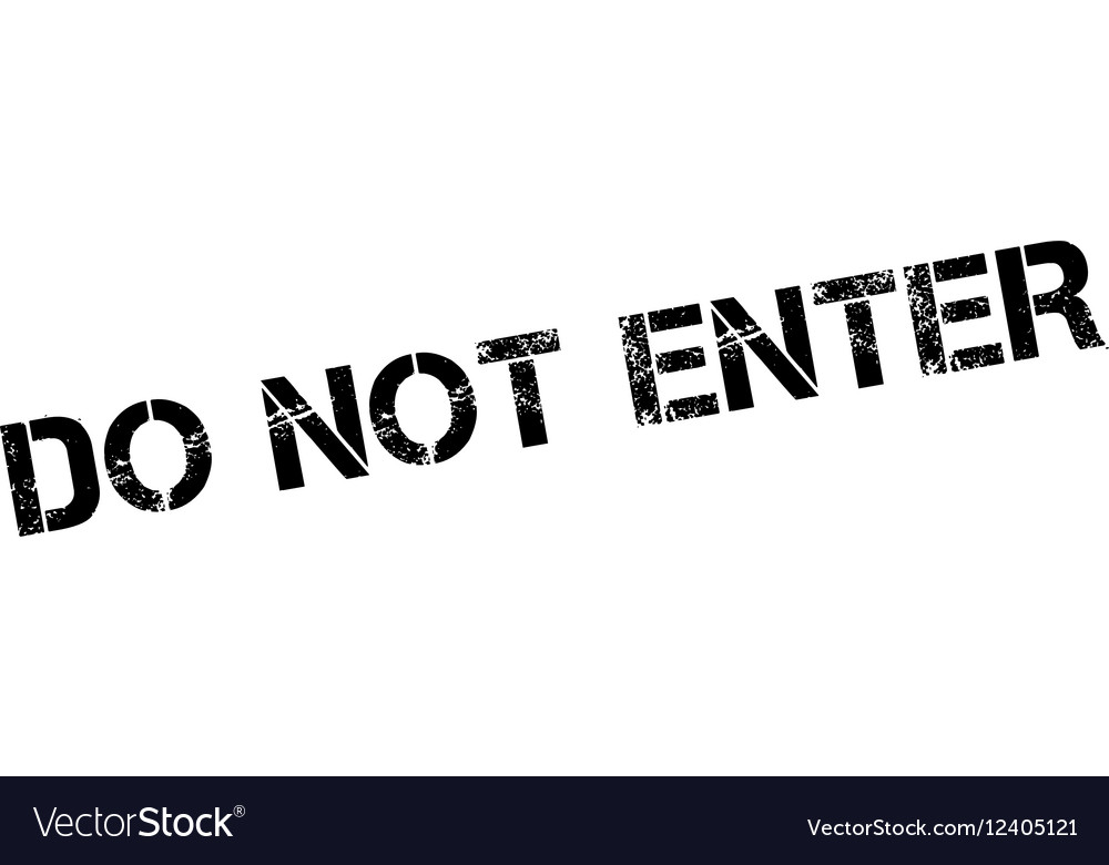 Do not enter rubber stamp Royalty Free Vector Image
