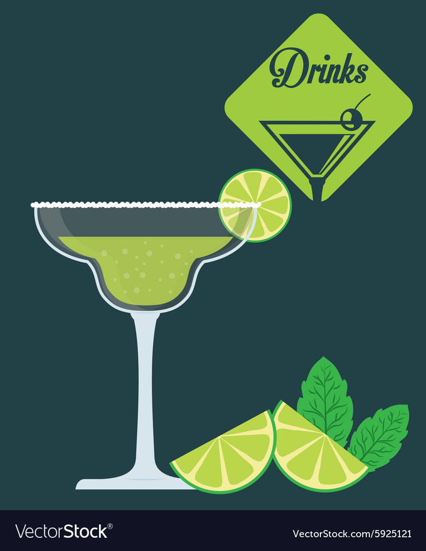 Drink design Royalty Free Vector Image - VectorStock