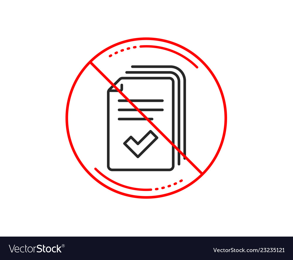 Handout line icon documents example sign Vector Image Handout line icon documents example sign Vector Image