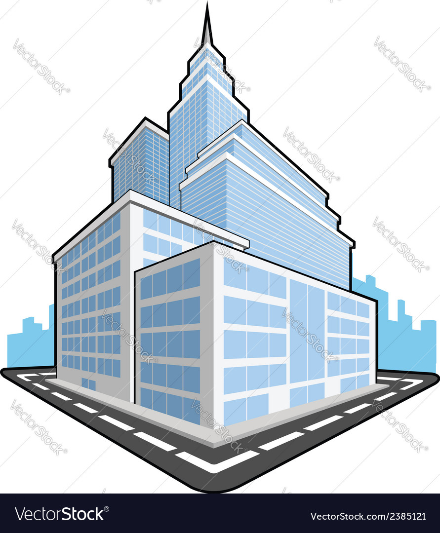 Office building Royalty Free Vector Image - VectorStock