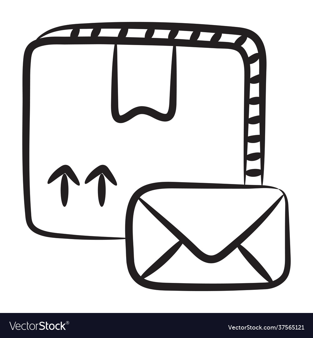 Parcel mail Royalty Free Vector Image - VectorStock