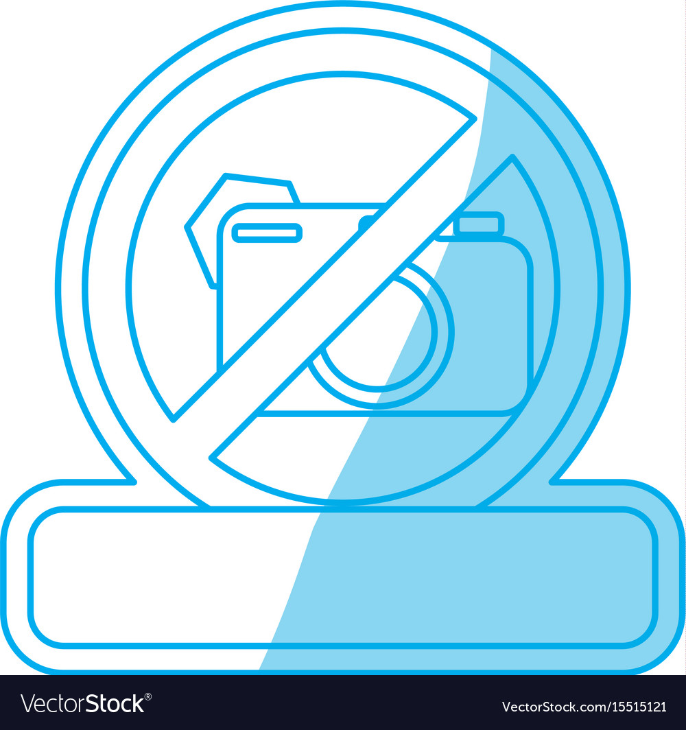 Prohibited camera sign Royalty Free Vector Image