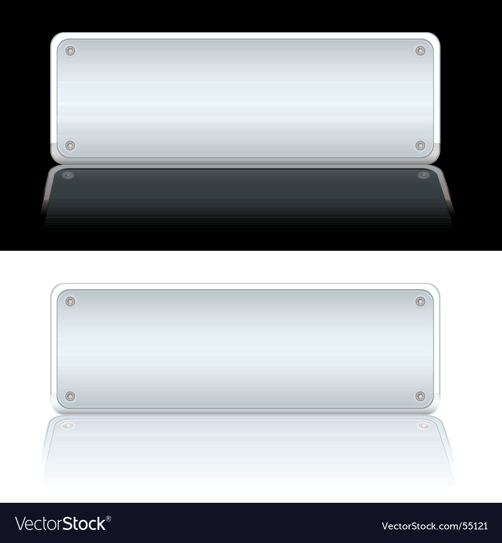 Street plate Royalty Free Vector Image - VectorStock