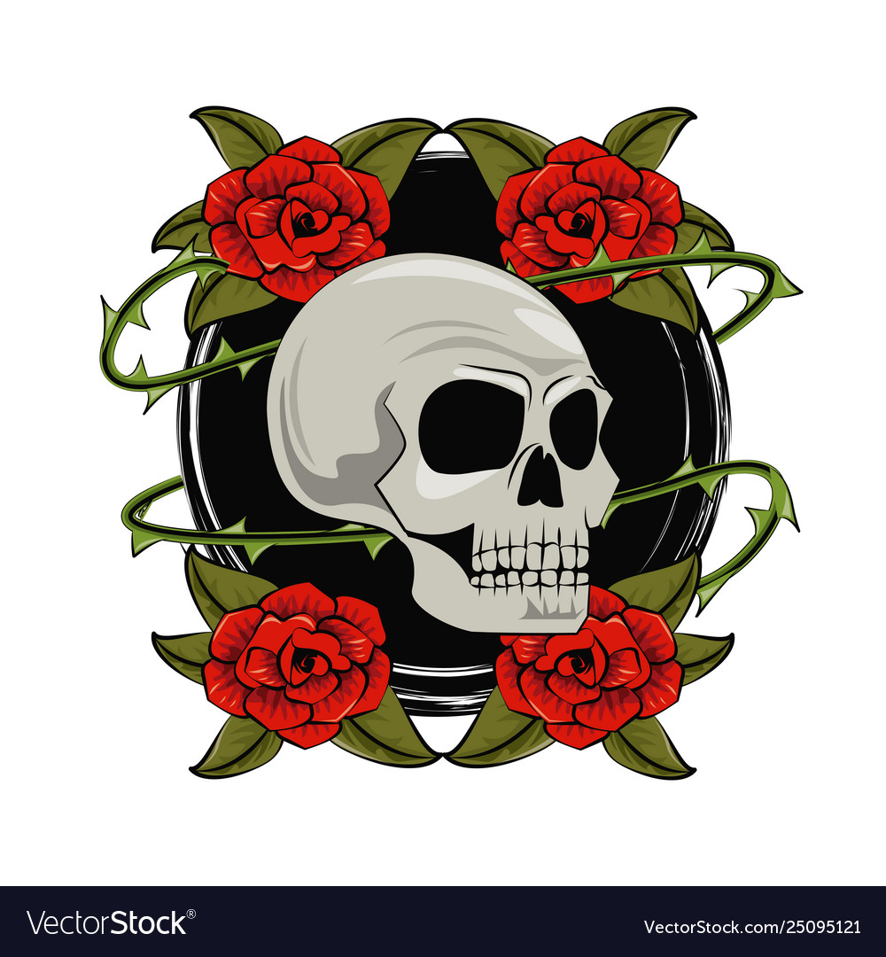 Tattoo studio old school Royalty Free Vector Image