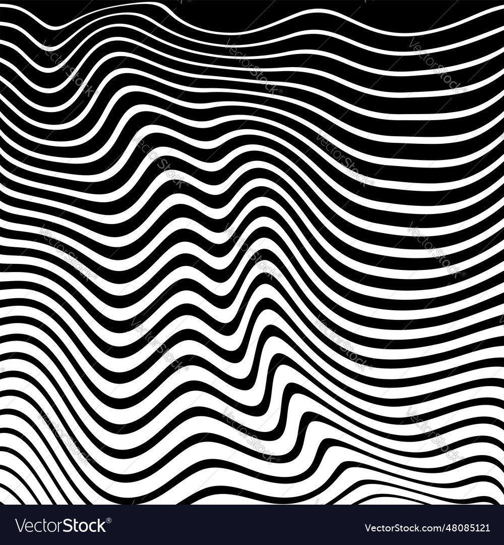 Wavy lines pattern Royalty Free Vector Image - VectorStock