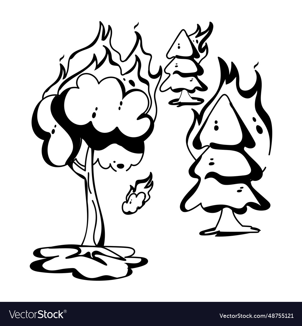 Wildfire Royalty Free Vector Image - VectorStock