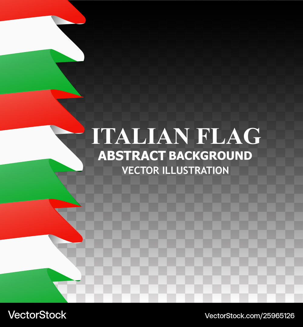 Bright background with flag italy happy Royalty Free Vector