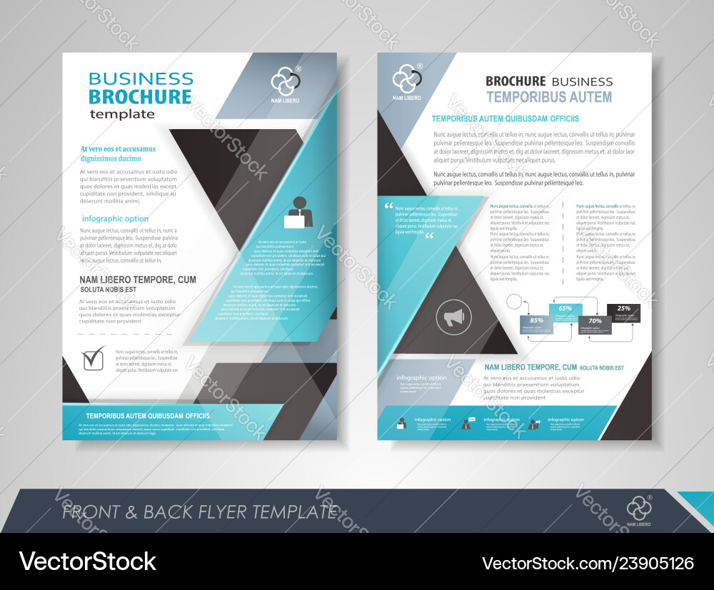 Business brochure cover design Royalty Free Vector Image
