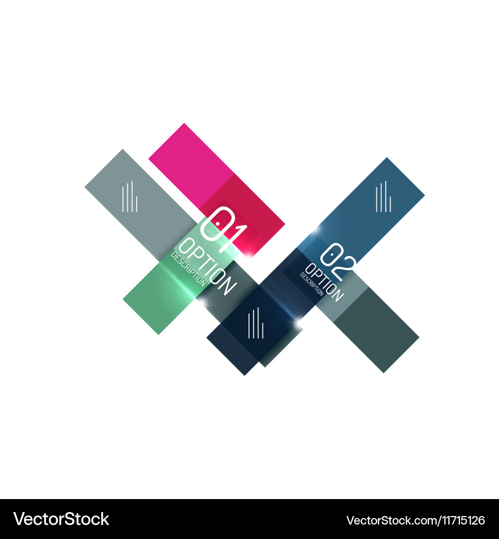 Business products option banners Royalty Free Vector Image