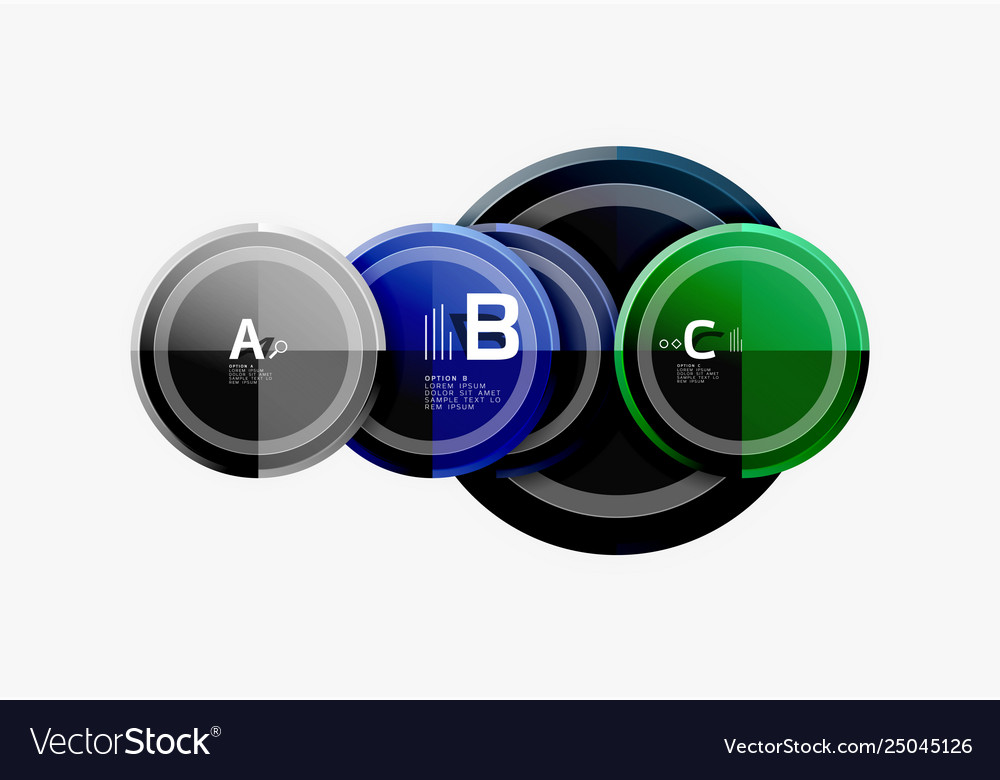 Circular pattern abstract circles composition Vector Image