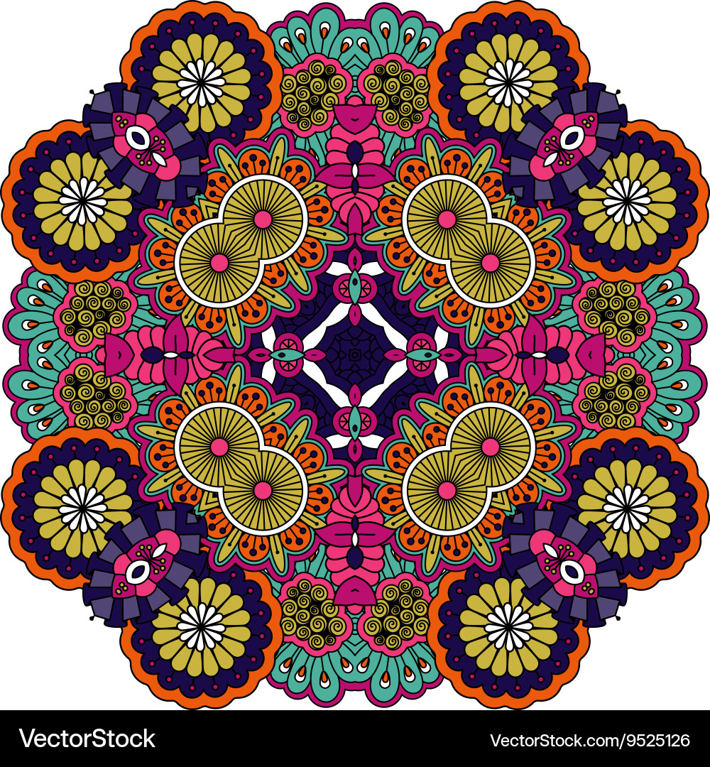 Colorful geometric designs on white background Vector Image