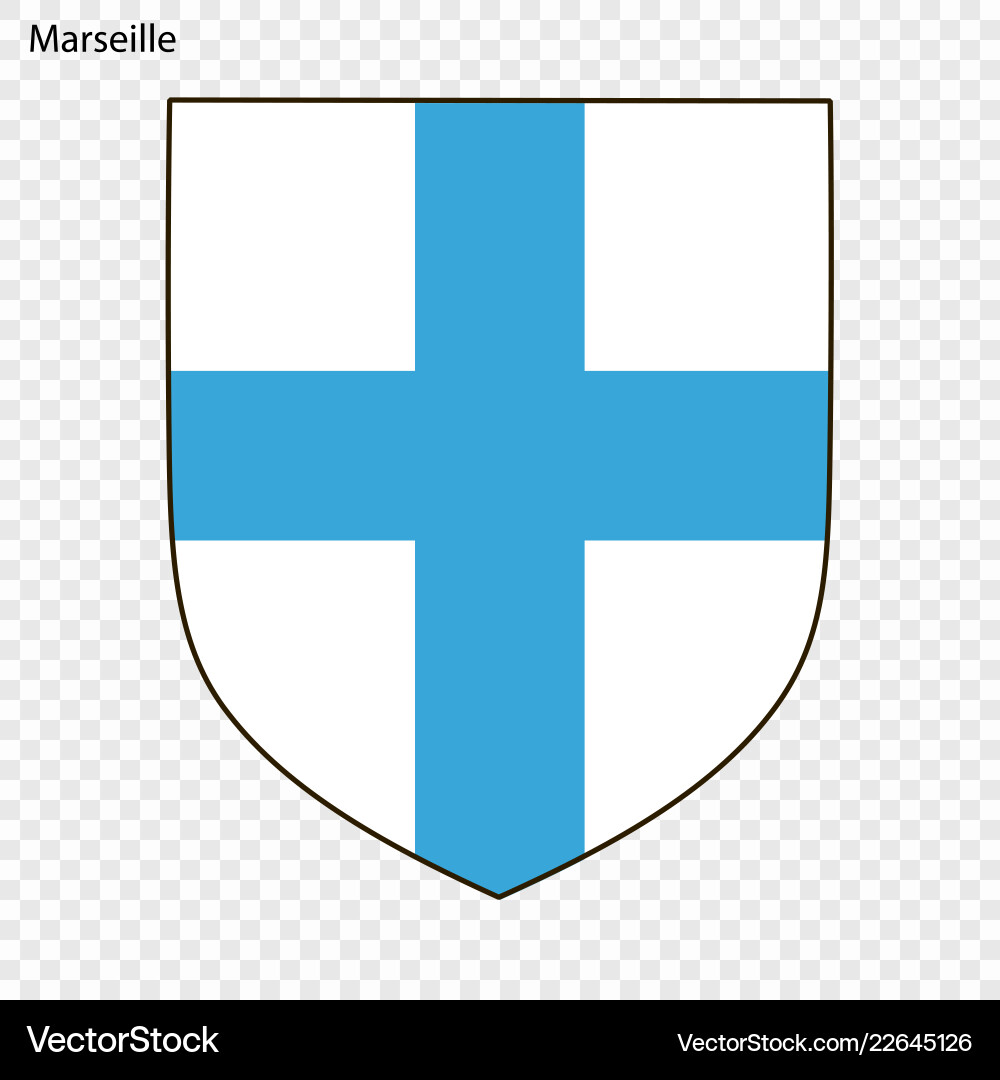 Emblem of marseille Royalty Free Vector Image - VectorStock