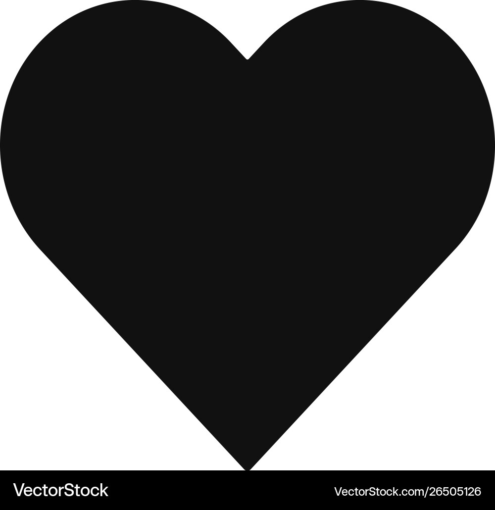 Heart icon in modern design style for web site Vector Image