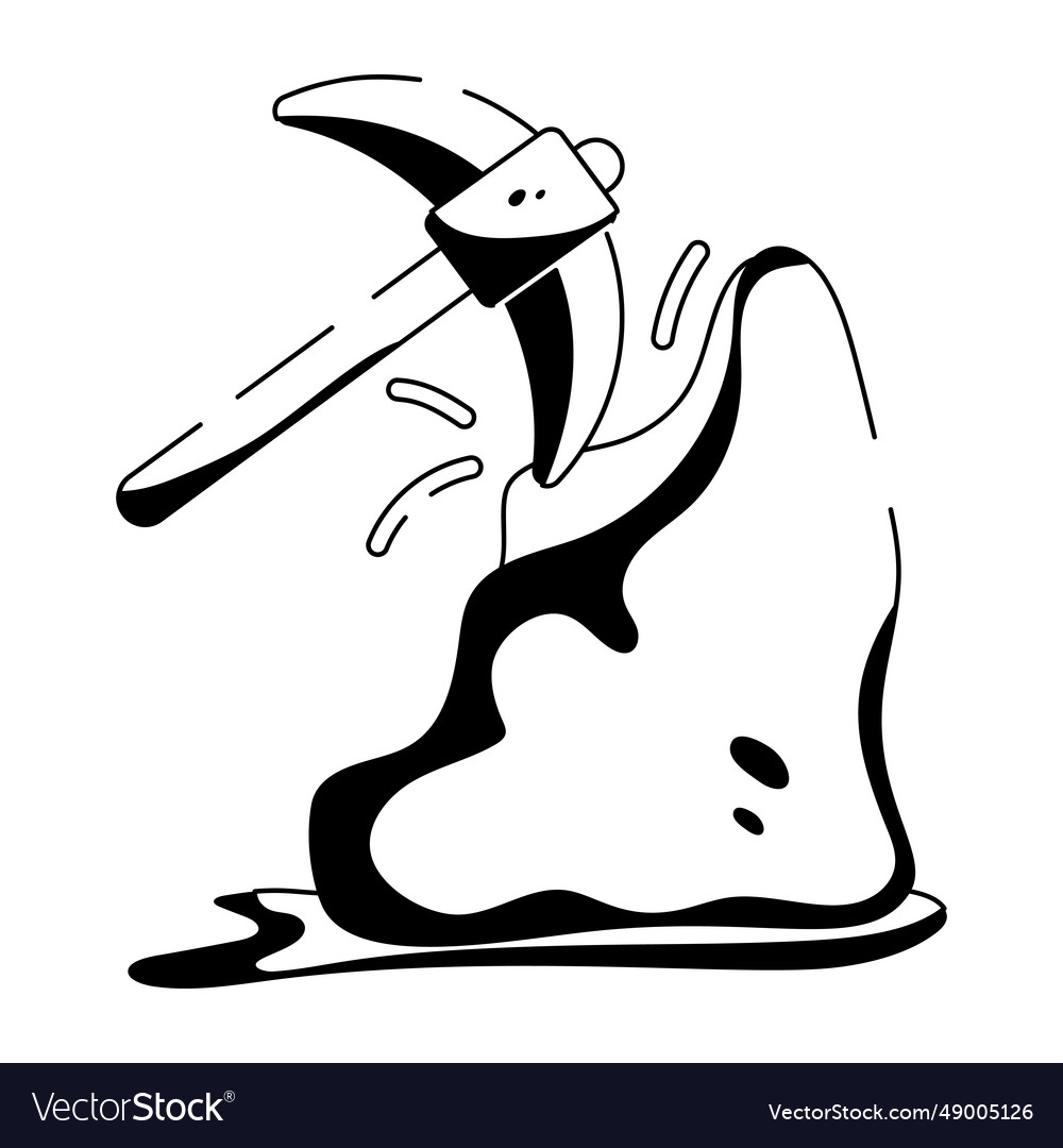 Rock mining Royalty Free Vector Image - VectorStock