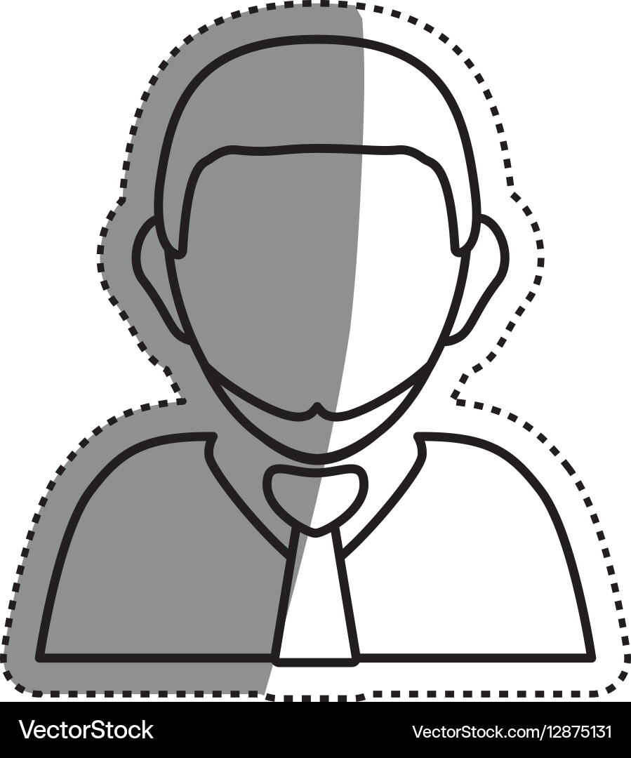 Businessman executive profile Royalty Free Vector Image