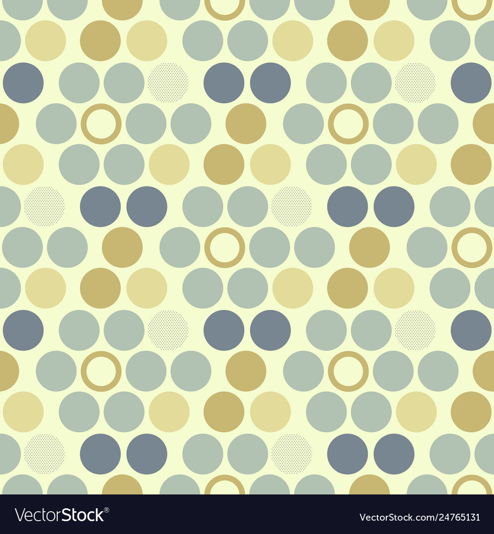 Circle irregular geometric seamless pattern Vector Image