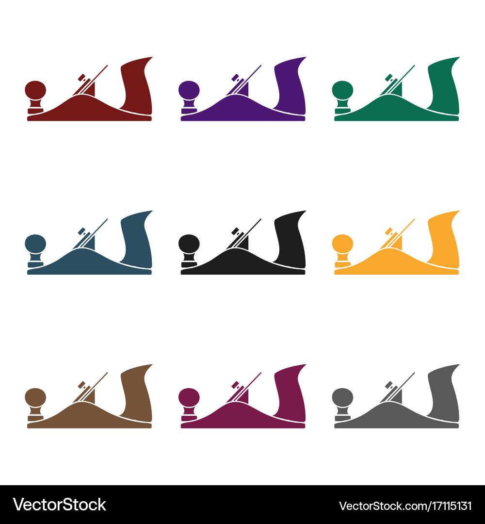 Jack plane icon in black style isolated on white Vector Image