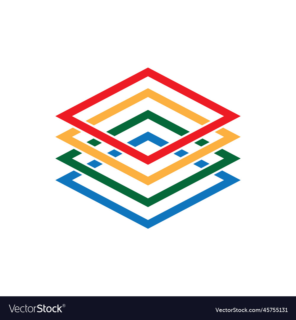 Layer logo Royalty Free Vector Image - VectorStock