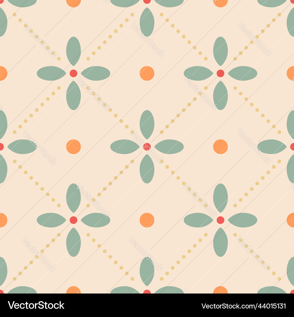 Seamless floral pattern in pastel colors Vector Image