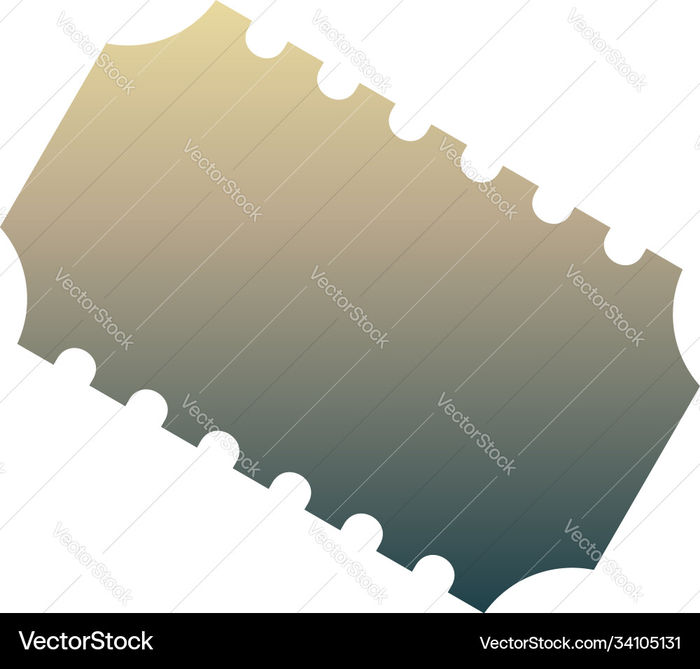 Simple ticket logo designs symbol icon coupon Vector Image