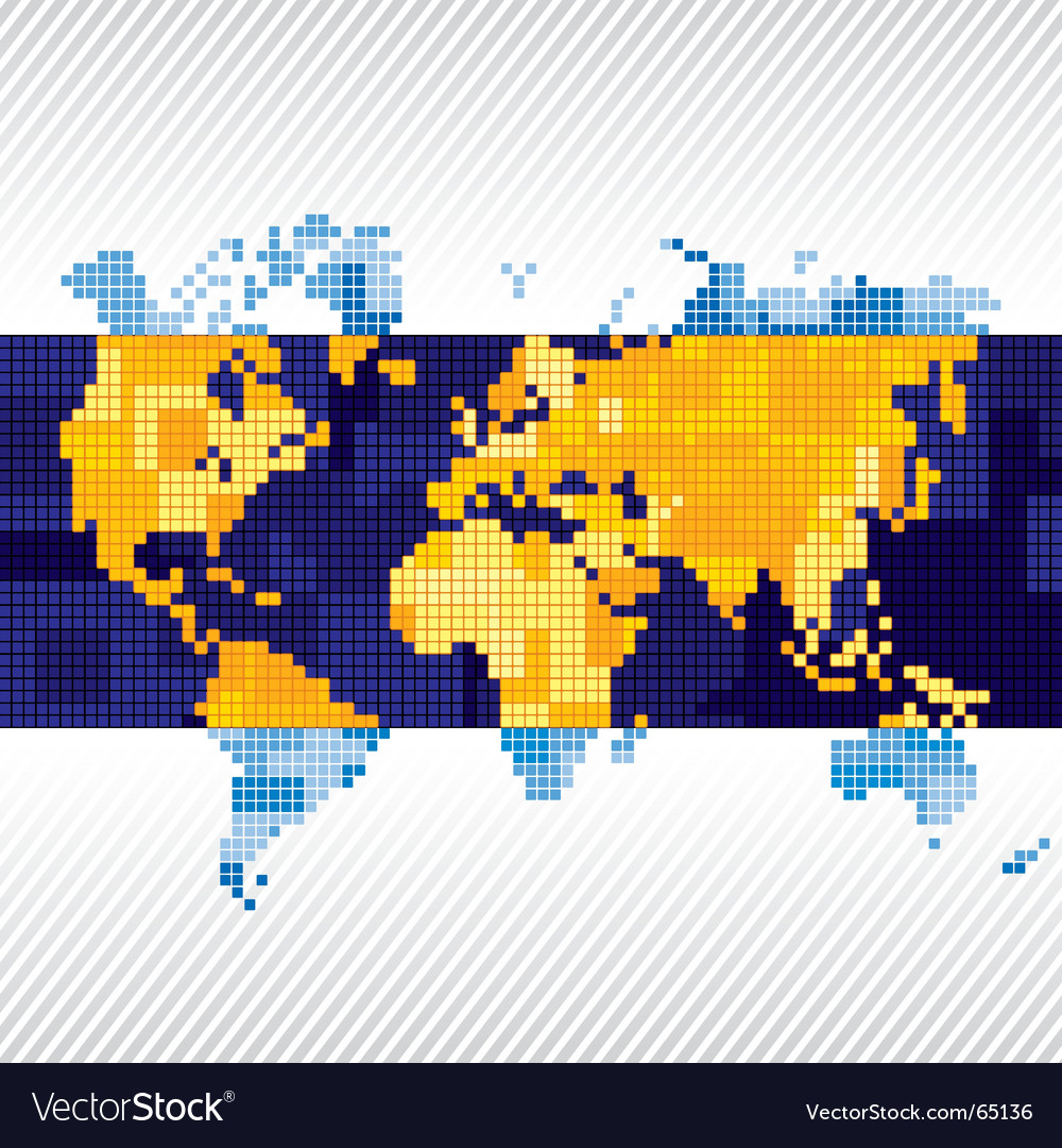 Background with a world map Royalty Free Vector Image