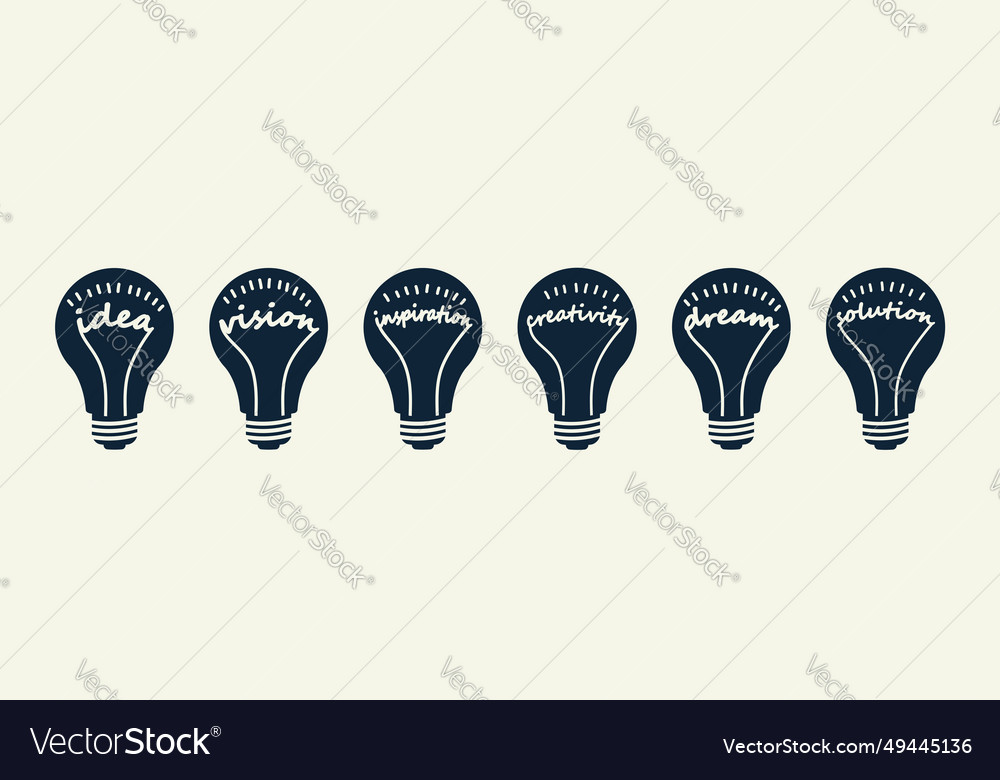 Light bulb symbol idea quick tips concept Vector Image
