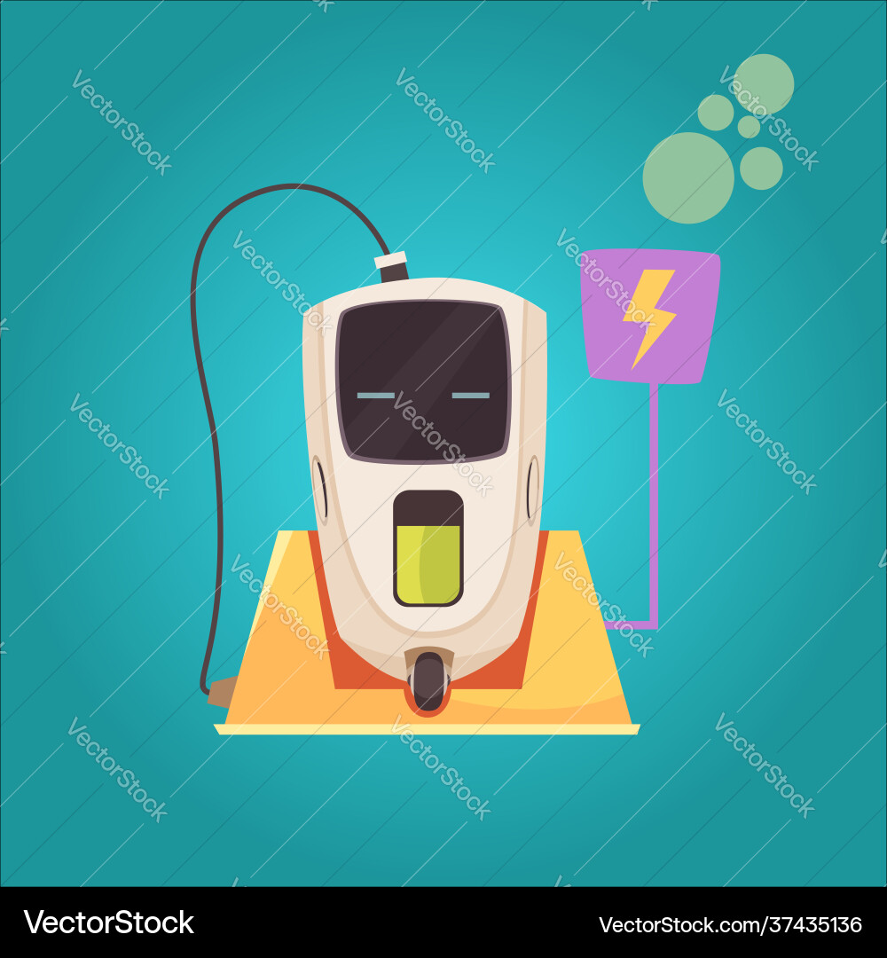 Modern robots cartoon friendly mascots colorful Vector Image