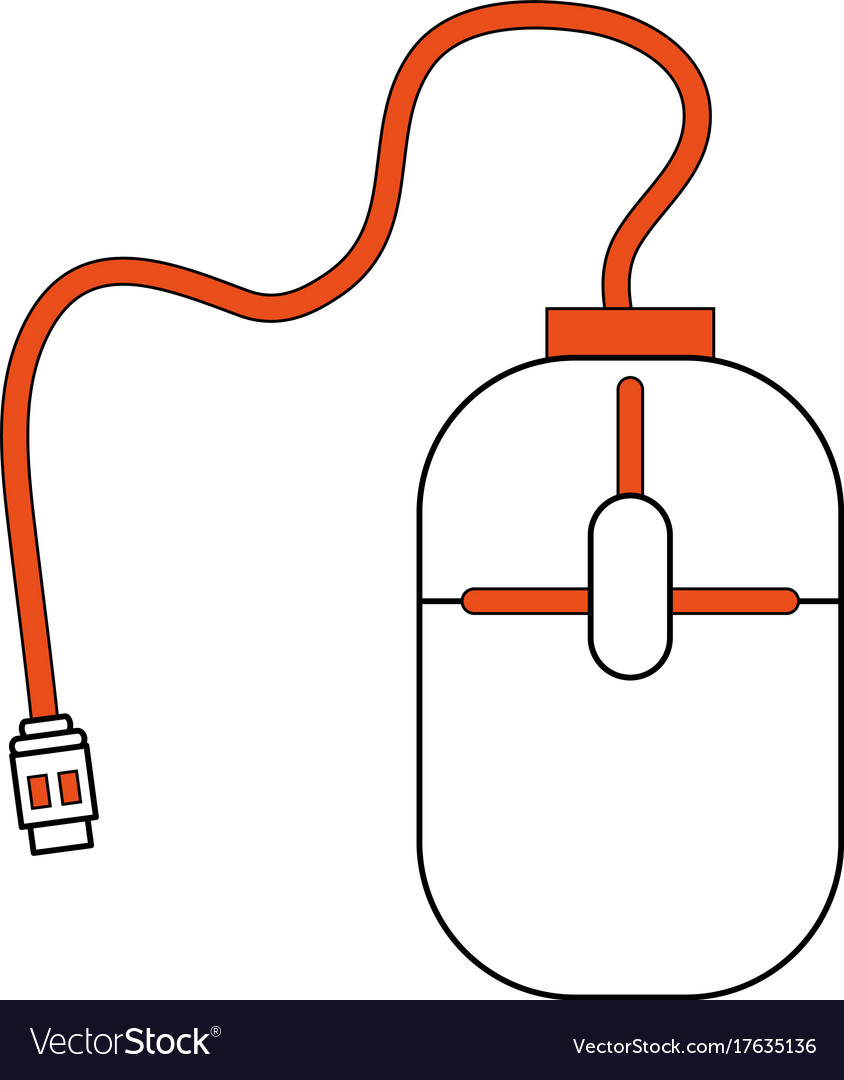 Mouse technology hardware Royalty Free Vector Image