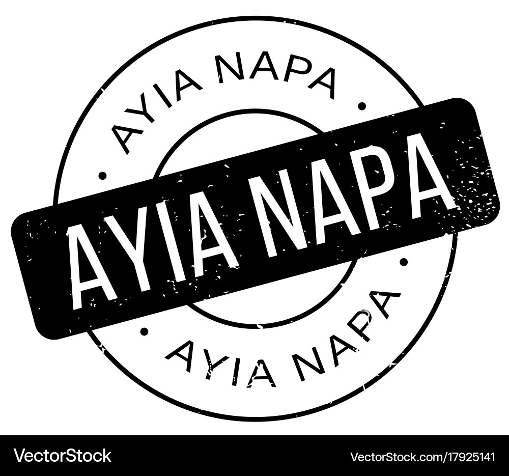 Ayia napa rubber stamp Royalty Free Vector Image