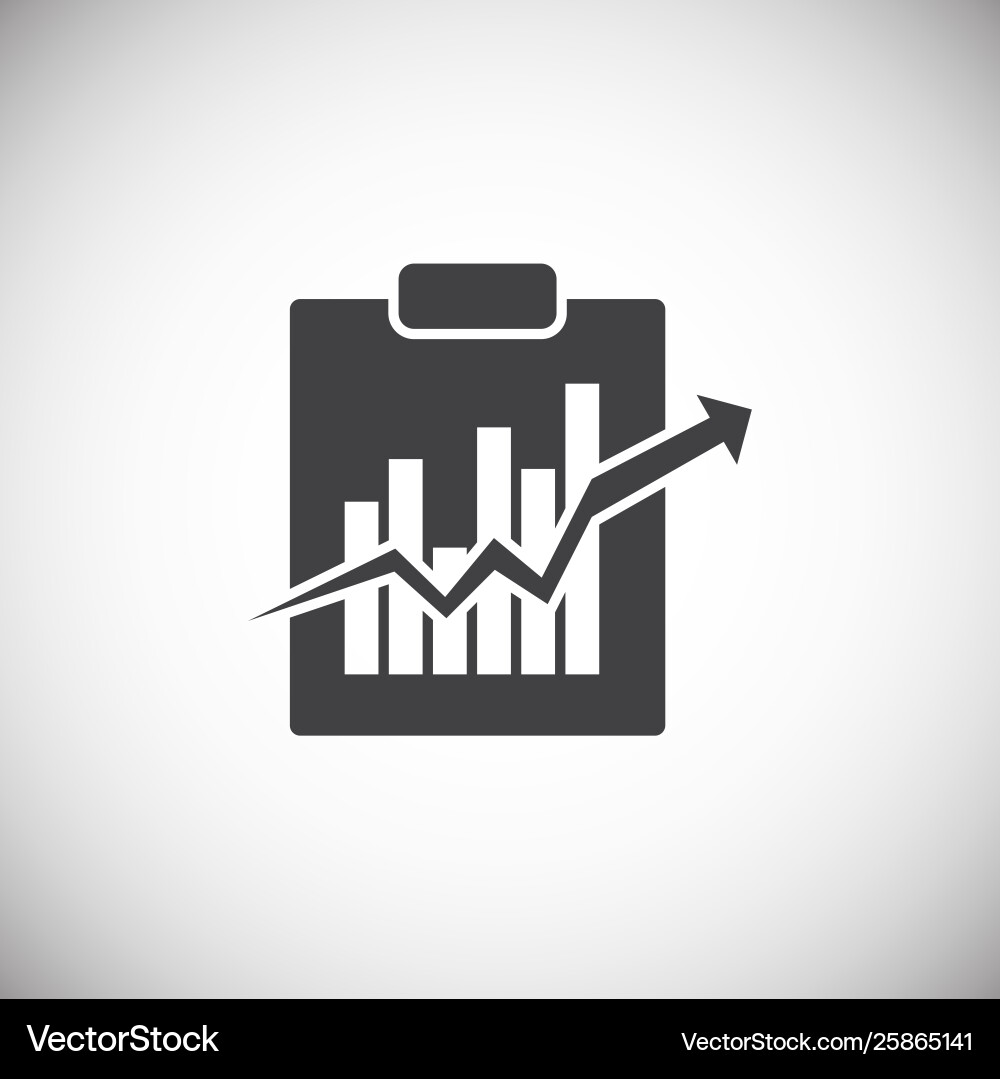 Business related icon on background for graphic Vector Image