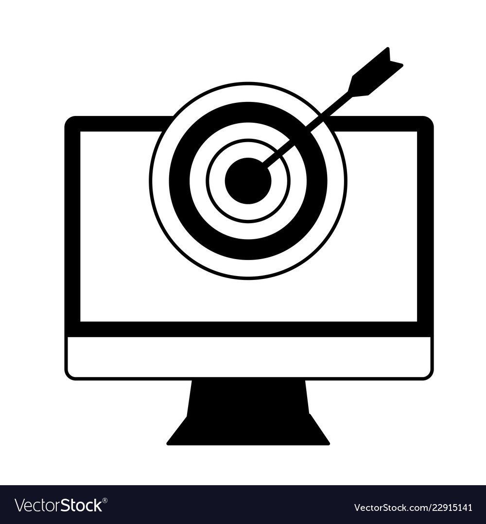 Computer chart statistics business Royalty Free Vector Image