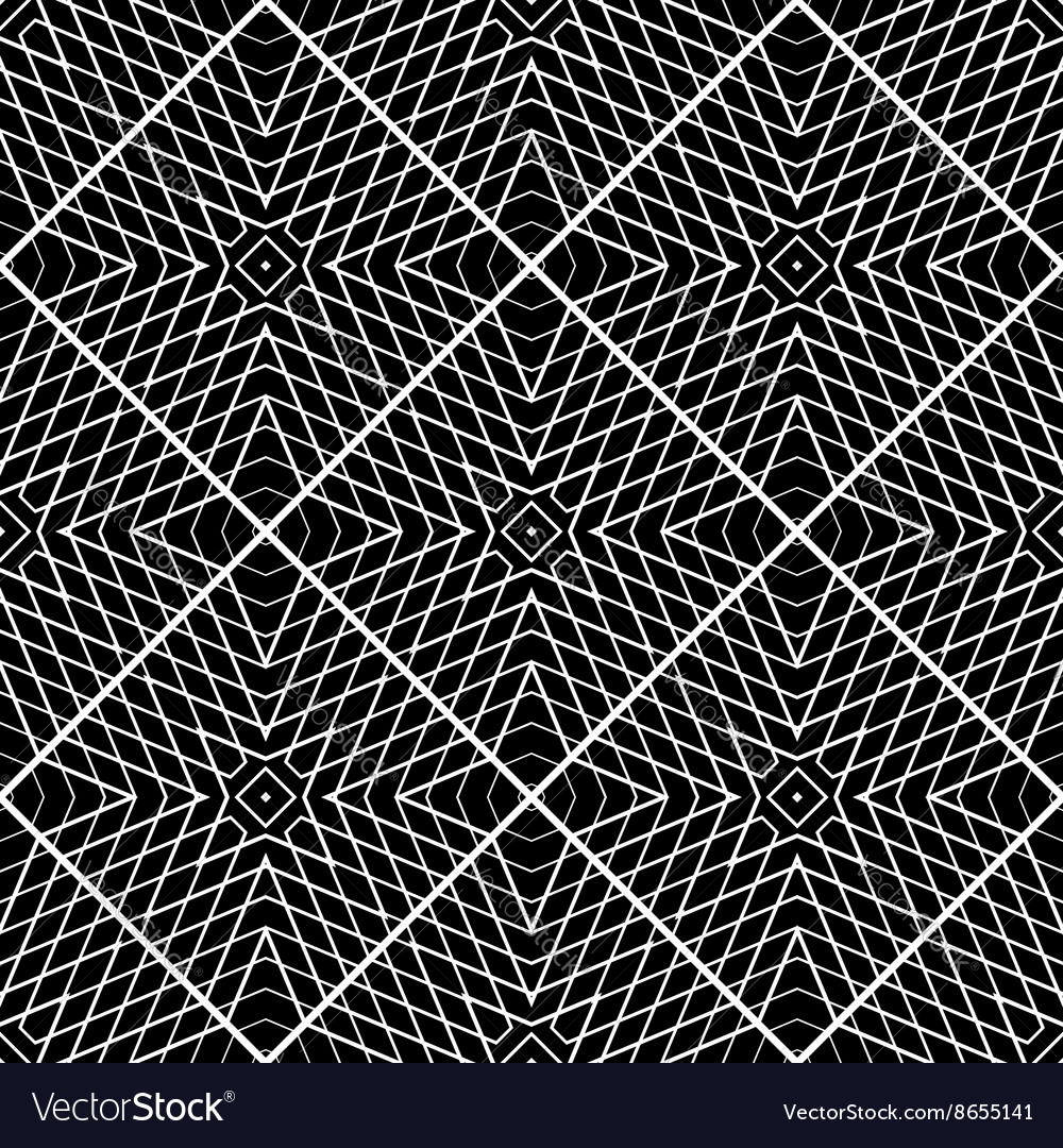 Design seamless monochrome geometric pattern Vector Image