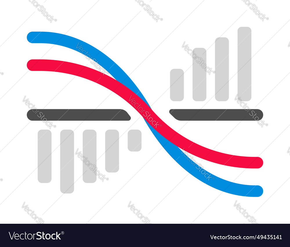 Macd moving average convergence divergence icon Vector Image Macd moving average convergence divergence icon Vector Image