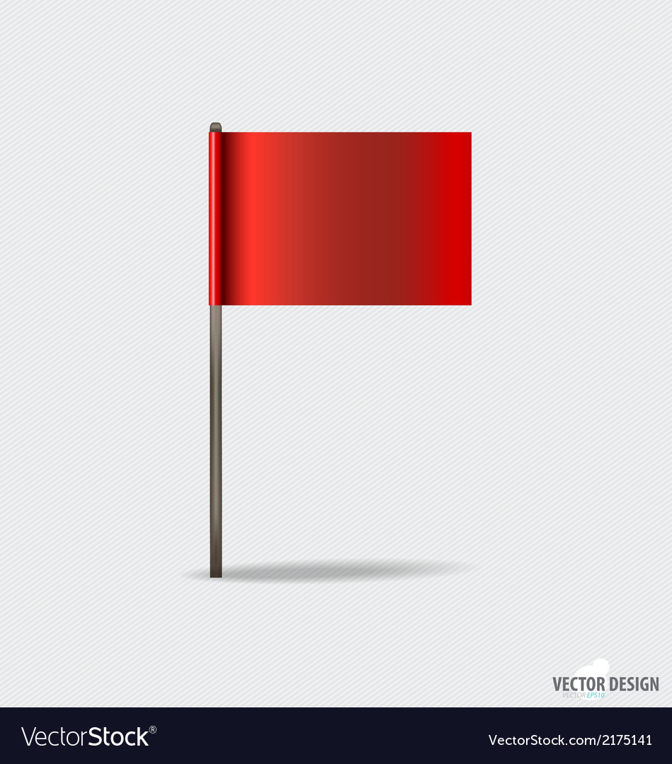 Red flags Royalty Free Vector Image - VectorStock