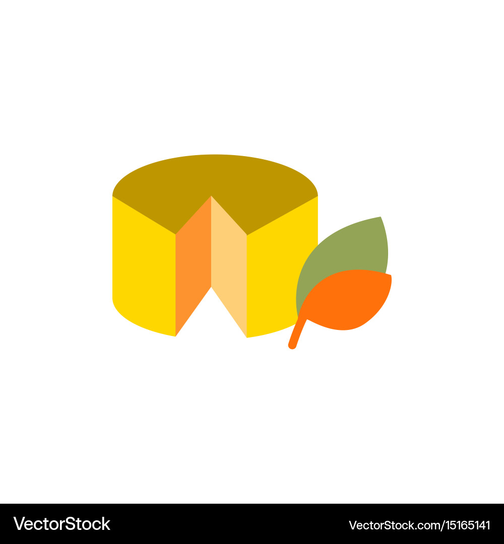 Wheel of cheese Royalty Free Vector Image - VectorStock