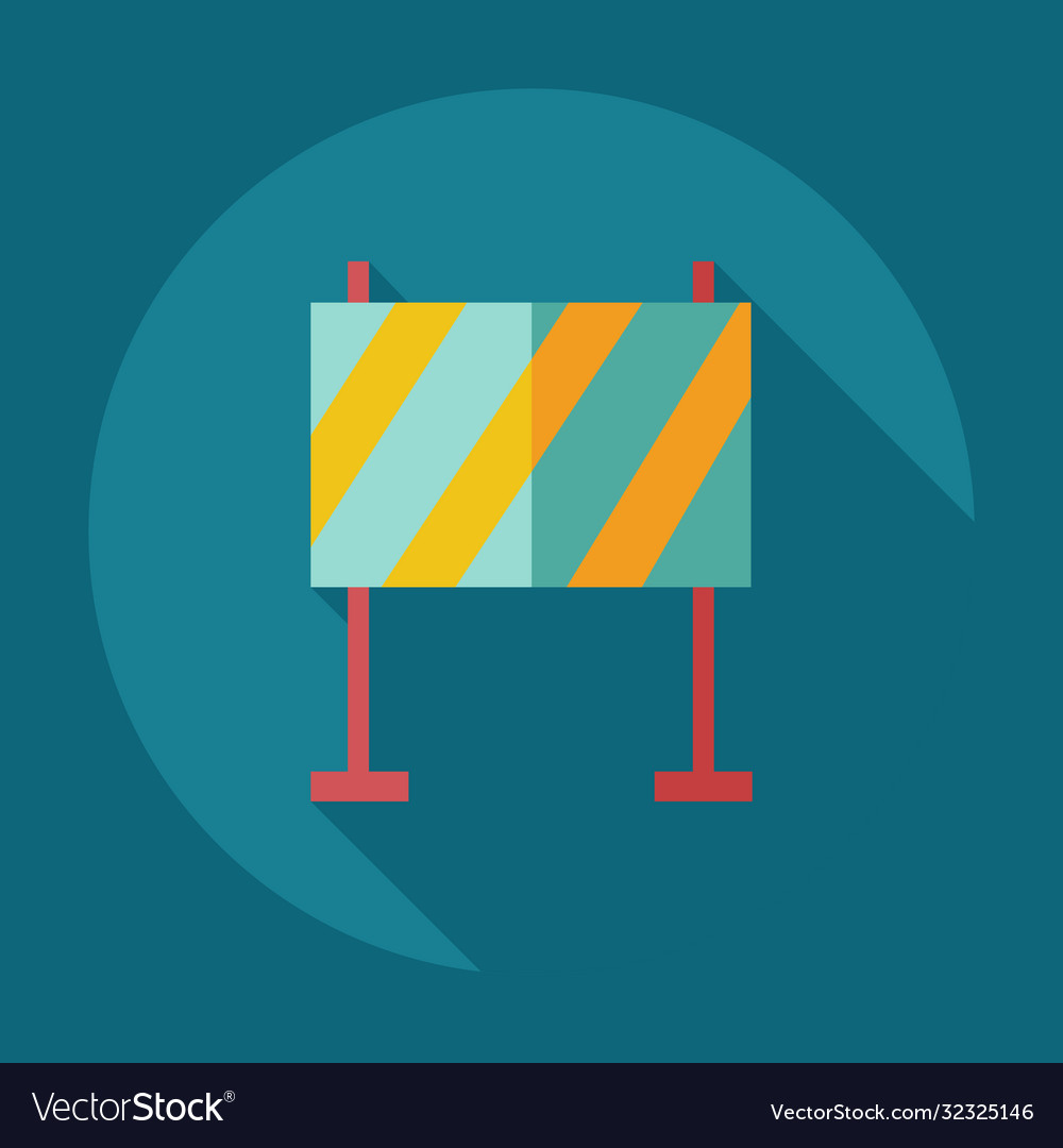 Flat modern design with shadow icons warning Vector Image