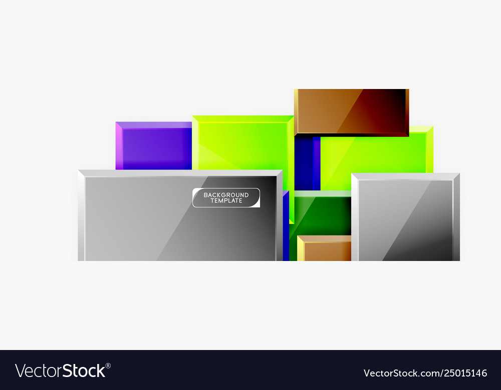 Square geometric composition Royalty Free Vector Image