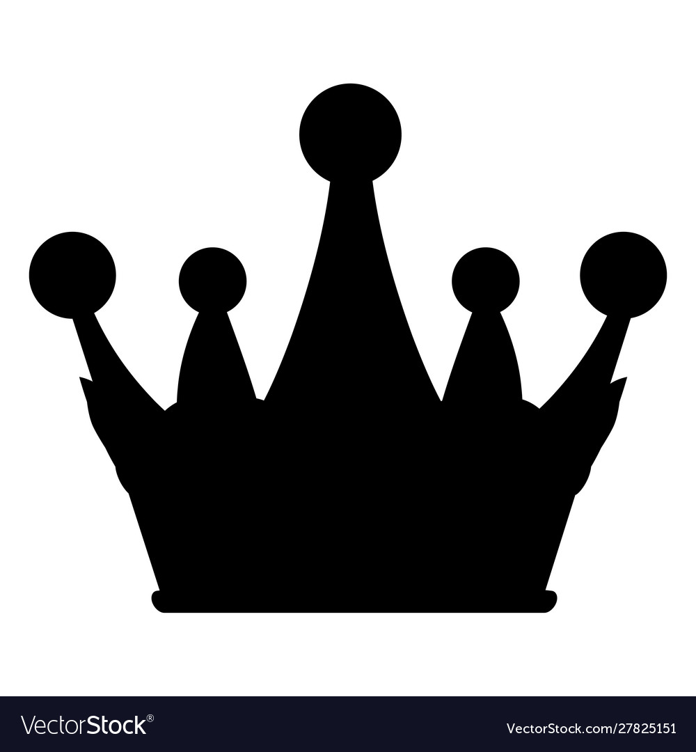 Crown Icon Royal Luxury Symbol King Queen Vector Image