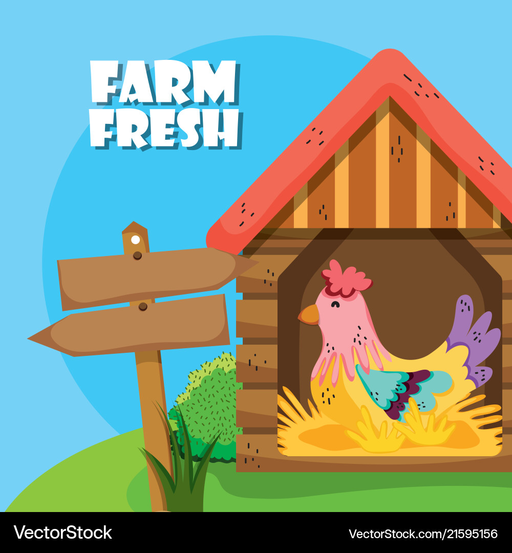 Farm fresh cartoons Royalty Free Vector Image - VectorStock