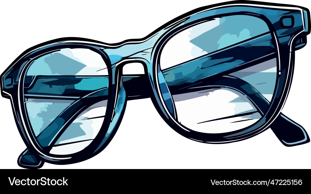 Fashionable eyeglasses modern elegance Royalty Free Vector