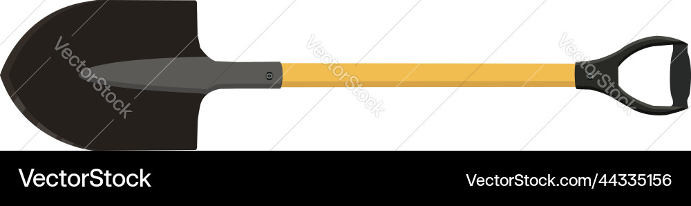 Gardening shovel on a white background Royalty Free Vector