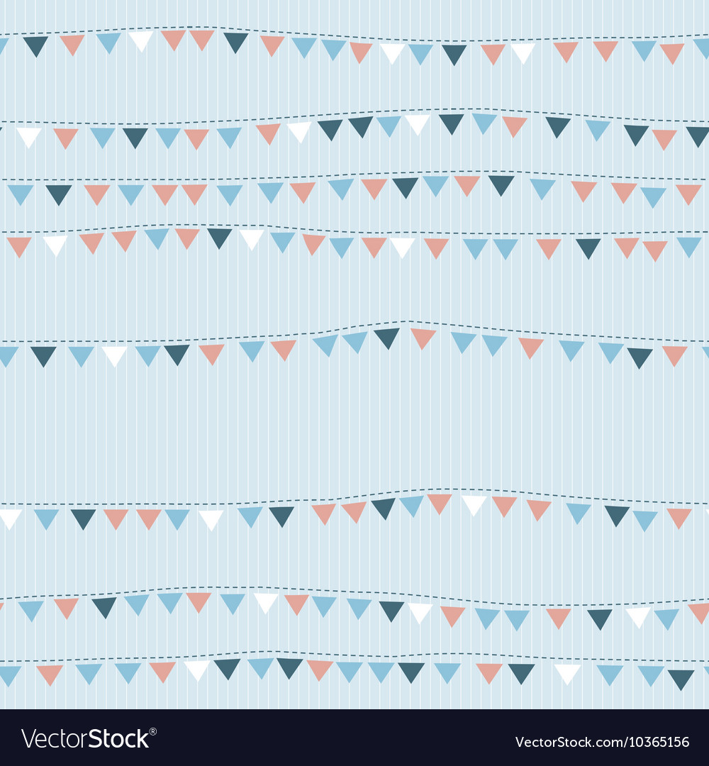 Seamless pattern with cute flags Royalty Free Vector Image