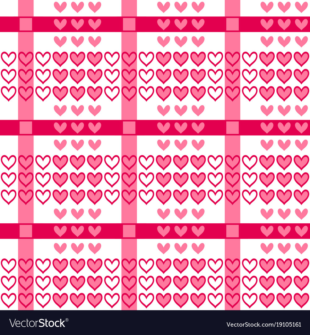 Hearts pattern Royalty Free Vector Image - VectorStock