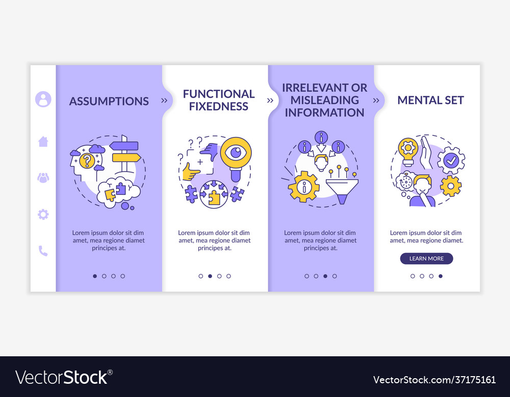 Problem Solving Obstacles Onboarding Template Vector Image